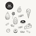 Hand-drawn Dessert Clipart: Sweet Food Bundle Illustration, Ice Cream ...