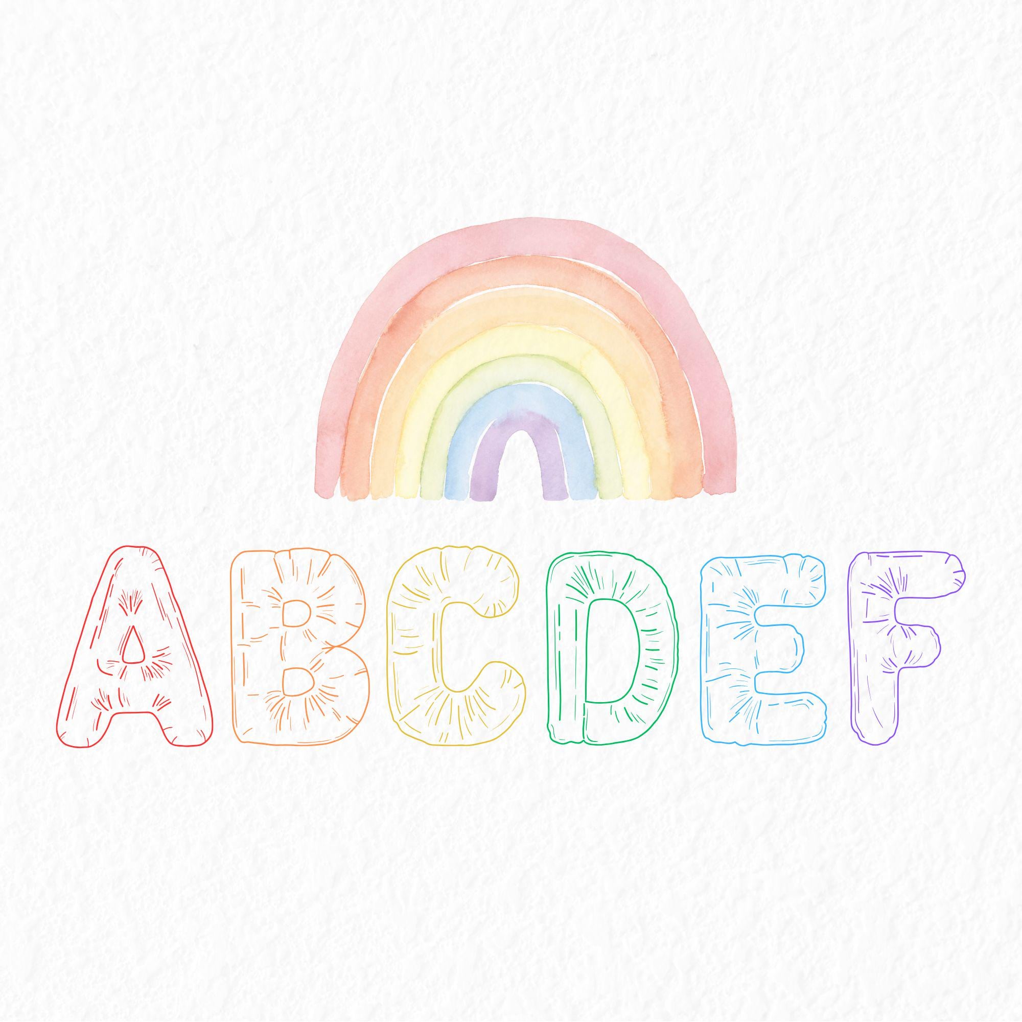 Hand Drawn Alphabet Balloons, Birthday Party Decor, Anniversary Balloon ...