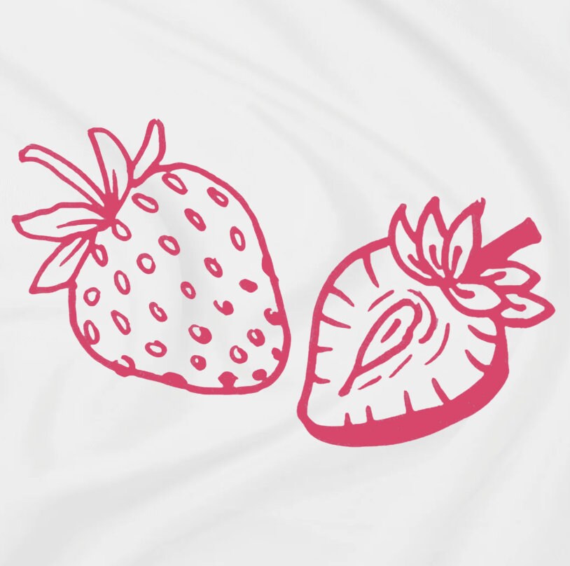 Strawberry Clipart, Strawberry SVG PNG, Tropical Fruit Clipart, Berries ...
