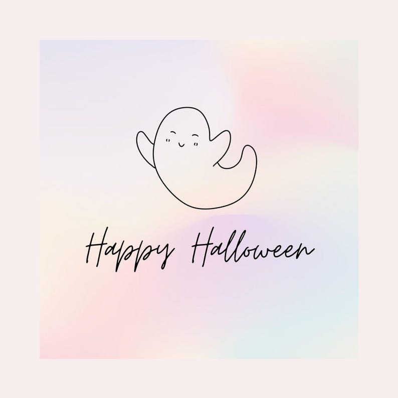 Hand Drawn Halloween Images, Fall Quirky Clipart Set, Pumpkin Ghost Bat ...