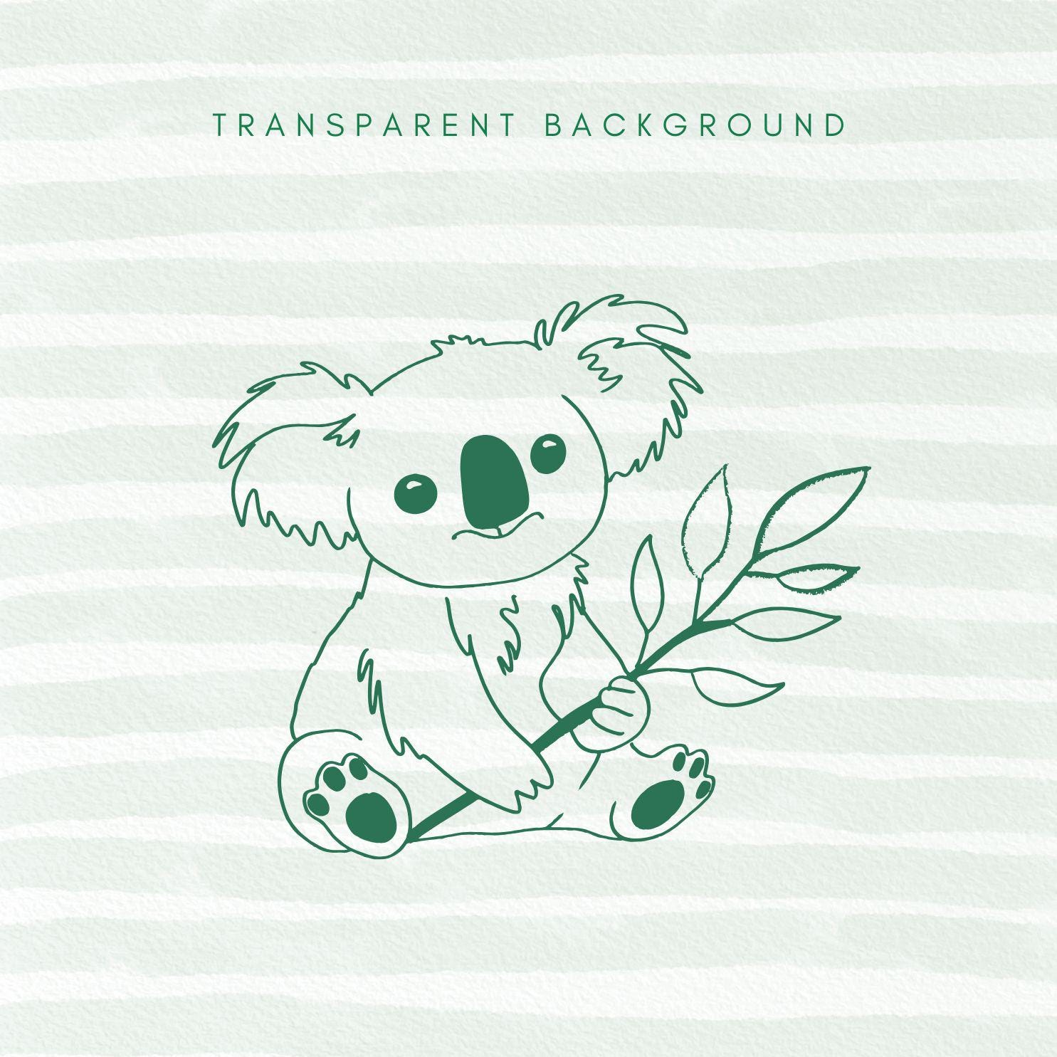 Koala Bear Clipart, Cute Koala PNG, Hand-drawn Koala Illustration ...