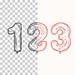 Hand Drawn Number Balloons, Birthday Party Decor, Anniversary Balloon ...