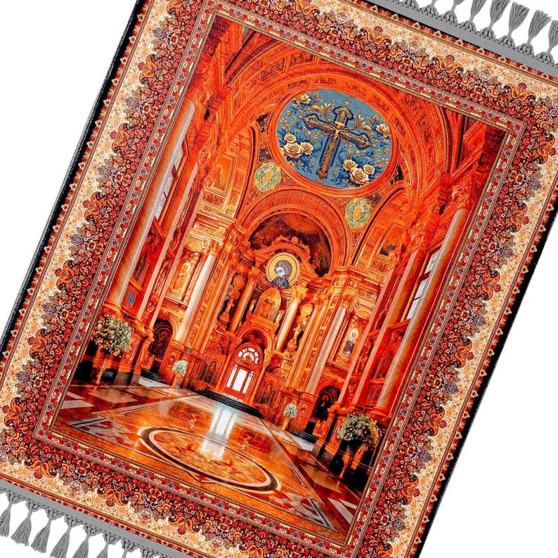 Christian Wall Art Orthodox Prayer Mat Wall Hanging Rug Catholic ...