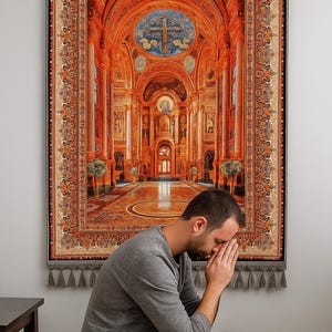 Christian Wall Art Orthodox Prayer Mat Wall Hanging Rug Catholic ...