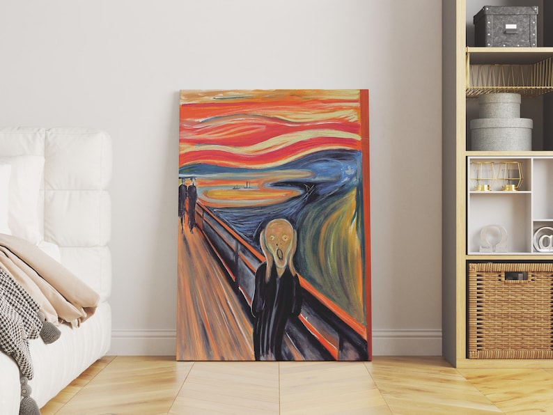 The Scream Painting by Edvard Munch Canvas - Etsy