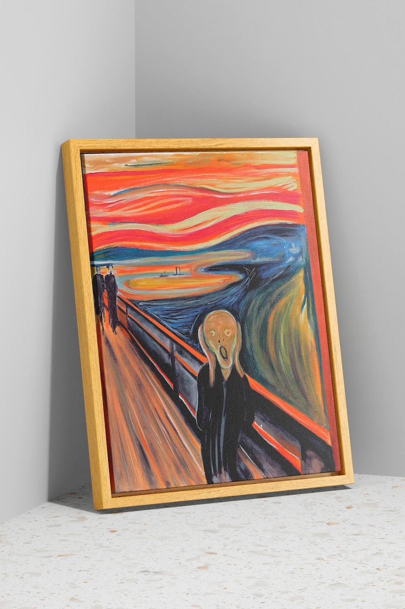 The Scream Painting by Edvard Munch Canvas - Etsy