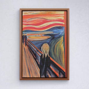 The Scream Painting by Edvard Munch Canvas - Etsy UK