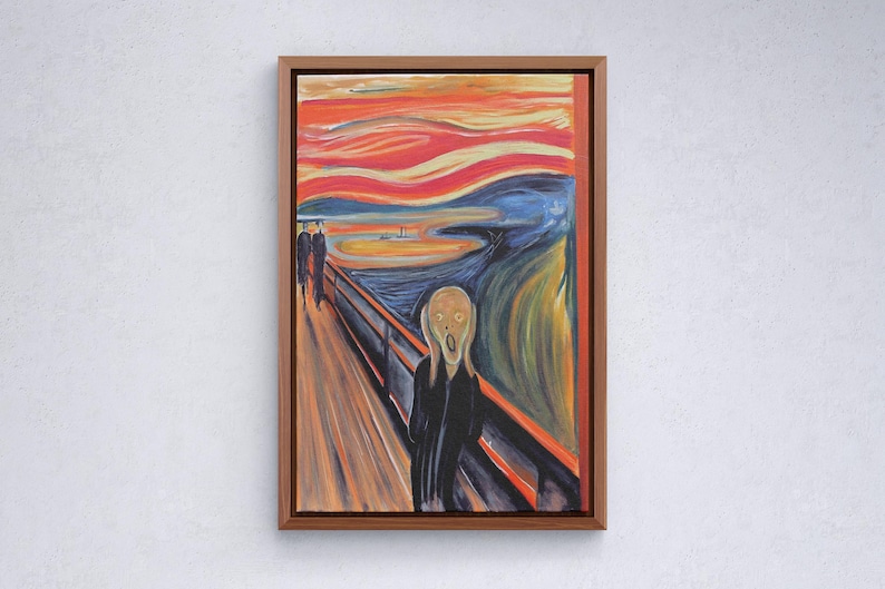 The Scream Painting by Edvard Munch Canvas - Etsy