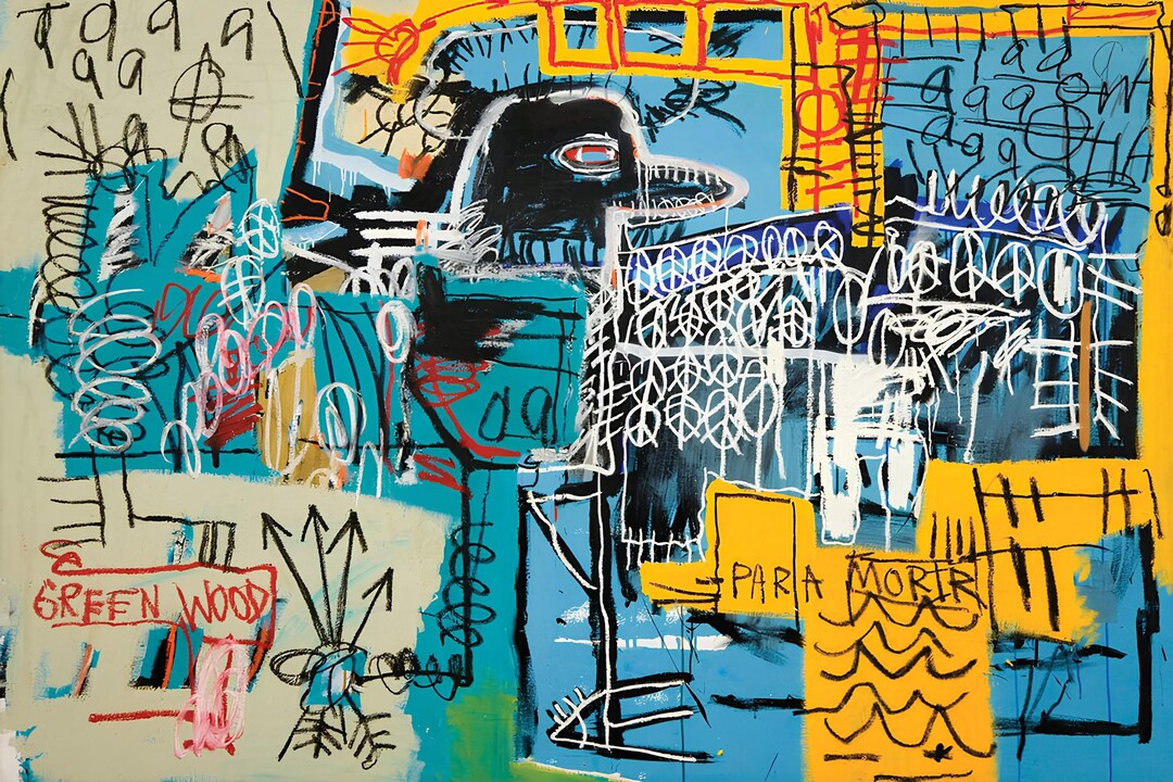 Jean-michel Basquiat Bird Wall Art Print - Etsy