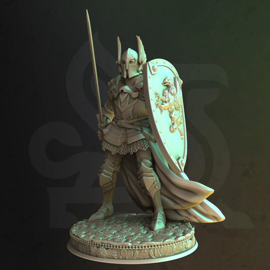 Sergeant Silus Human Fighter Warrior Paladin Miniature for DND or ...
