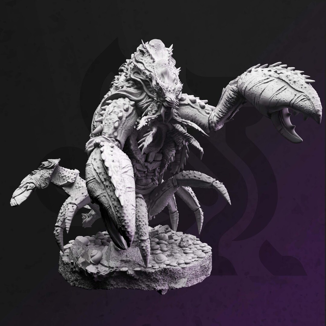 Ardolinth Hardshell Abomination Crab Monster Miniature for DND or ...