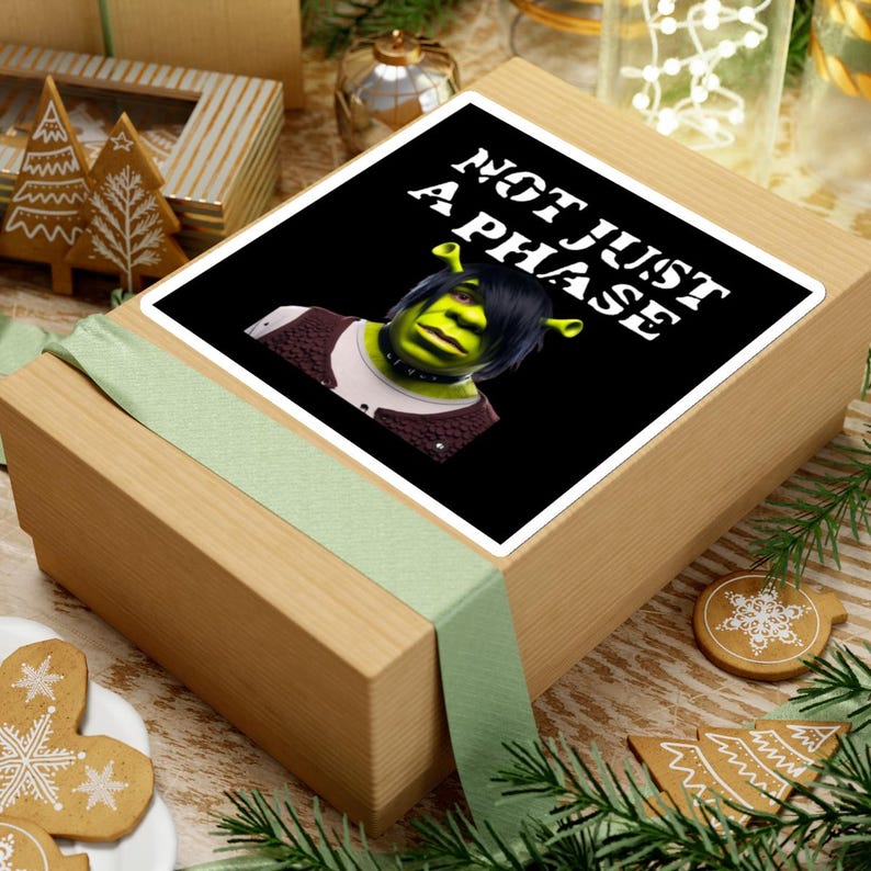 Not Just a Phase Emo Shrek Sticker - Etsy