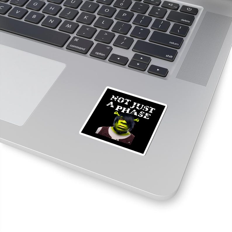 Not Just a Phase Emo Shrek Sticker - Etsy