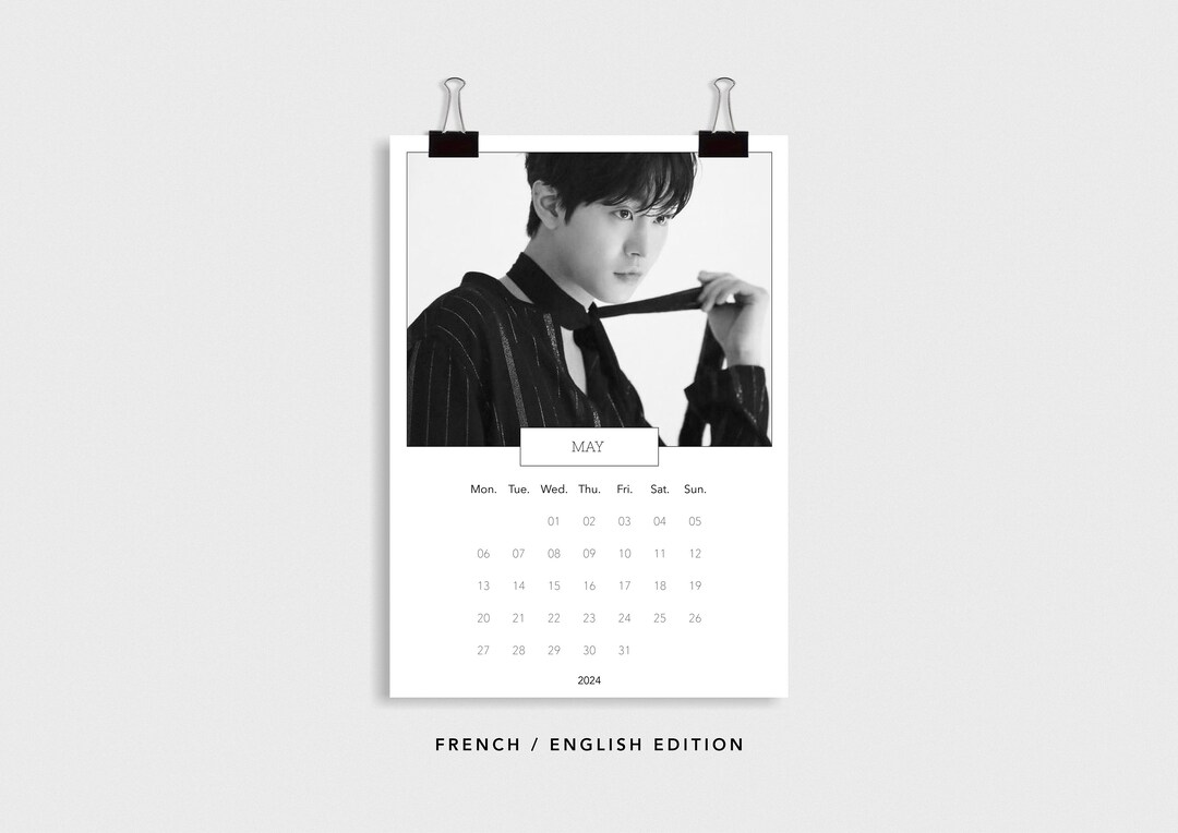 Ahn Hyo Seop 2024 Wall Calendar K-actor Calendar, K-actor Gifts, Kpop ...