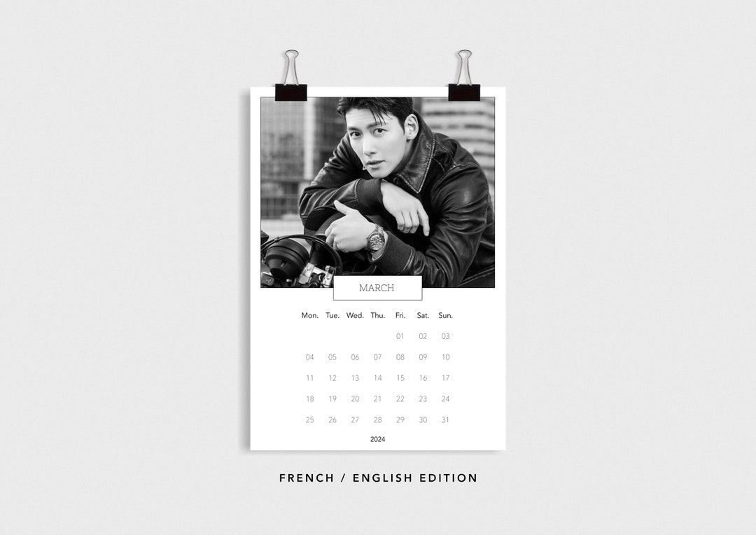 Ji Chang Wook 2024 Wall Calendar K-actor Calendar, K-actor Gifts, Kpop ...