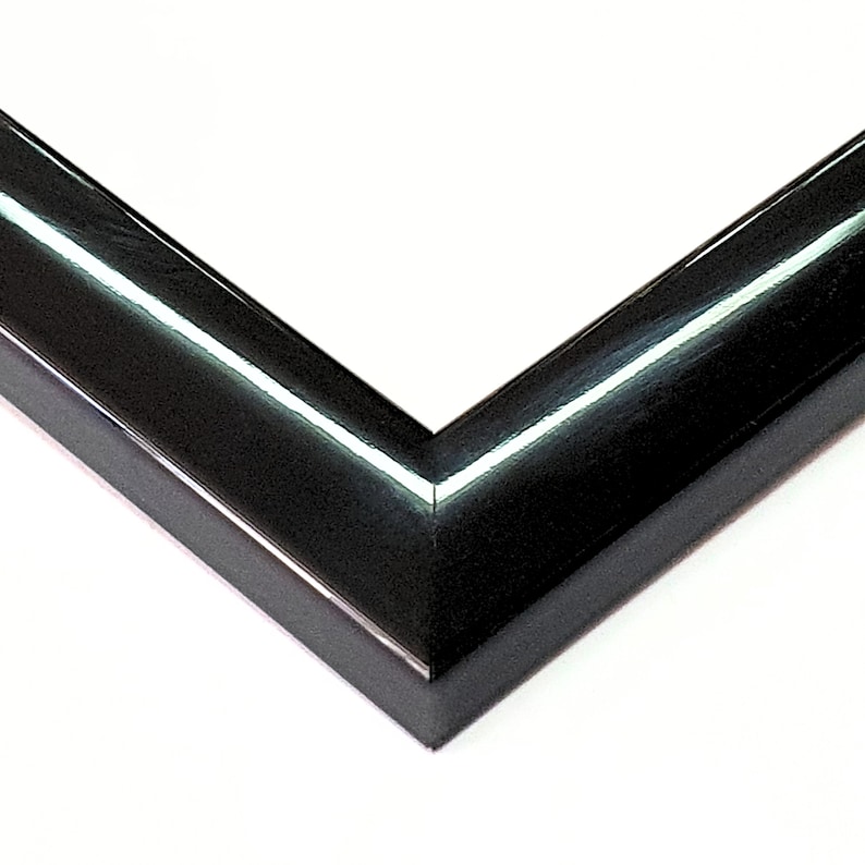 Glossy Black Picture Frame,expertly Crafted From High-quality Wood ...