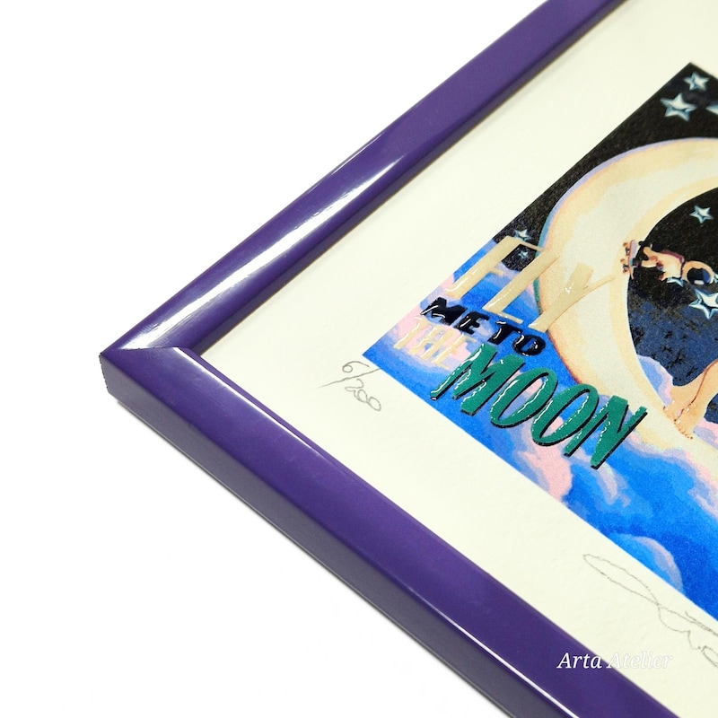 Modern Purple Art - Etsy