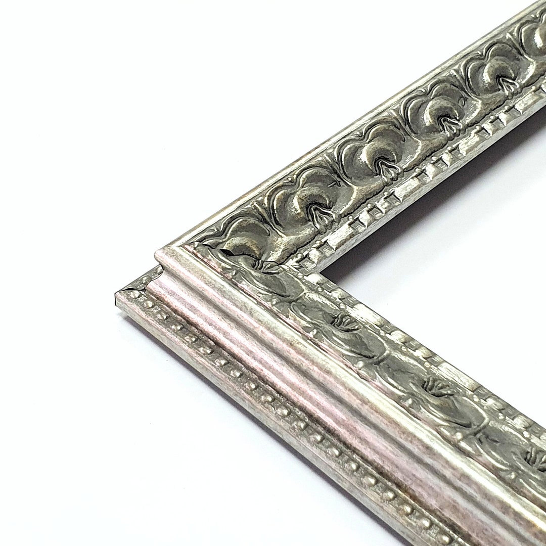 Antique Silver Picture,heavy Ornate Frame,fashion Show Frame,patterned ...