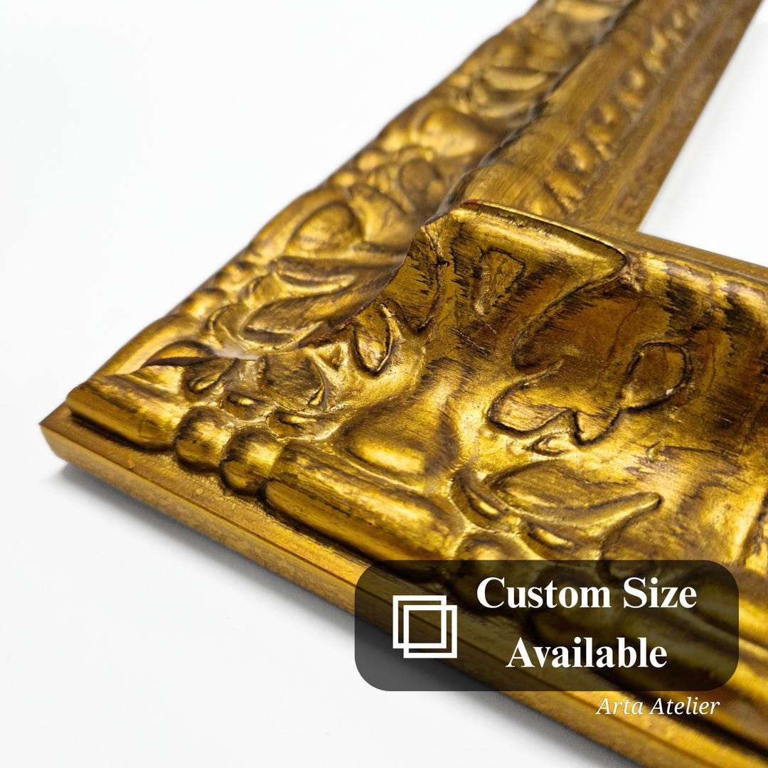 Antique Gold Picture Frame,baroque Frame,wedding Frame,rectangle ...