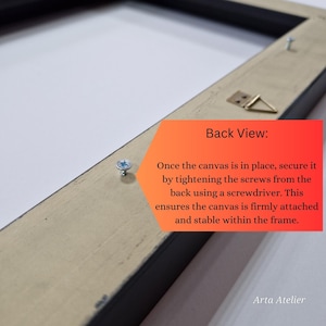 Deep Canvas Float Frame, Black Color ,custom Size Posible 20x30 30x40 ...