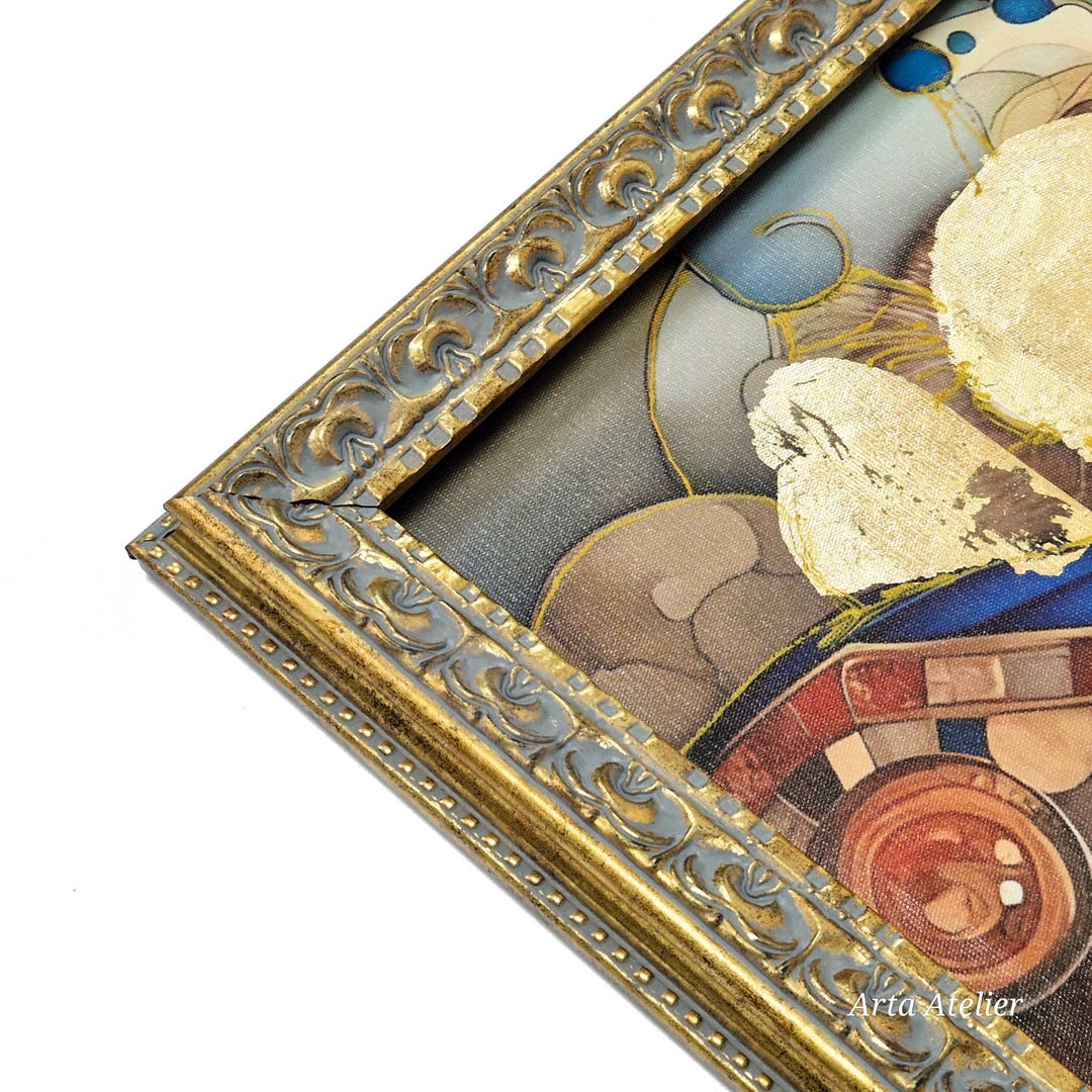 Antique Gold Picture Frame 34 Mm Width,photo Frame,handmade,poster ...