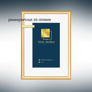 Customizable Elegant Gold Frame for Photos,posters,diplomas,puzzles ...