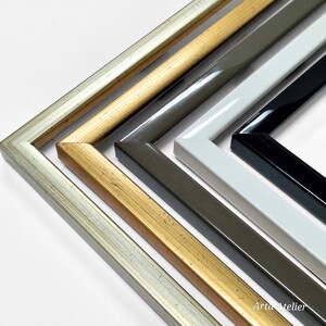 Elegant Solid Wood Gold Frame – A1 A2 A3 A4 A5 A6 A7 A8 Sizes ...