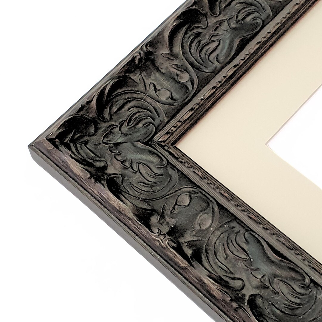 Baroque Black Frame With Passepartout,art Gallery Frame,custom-made ...