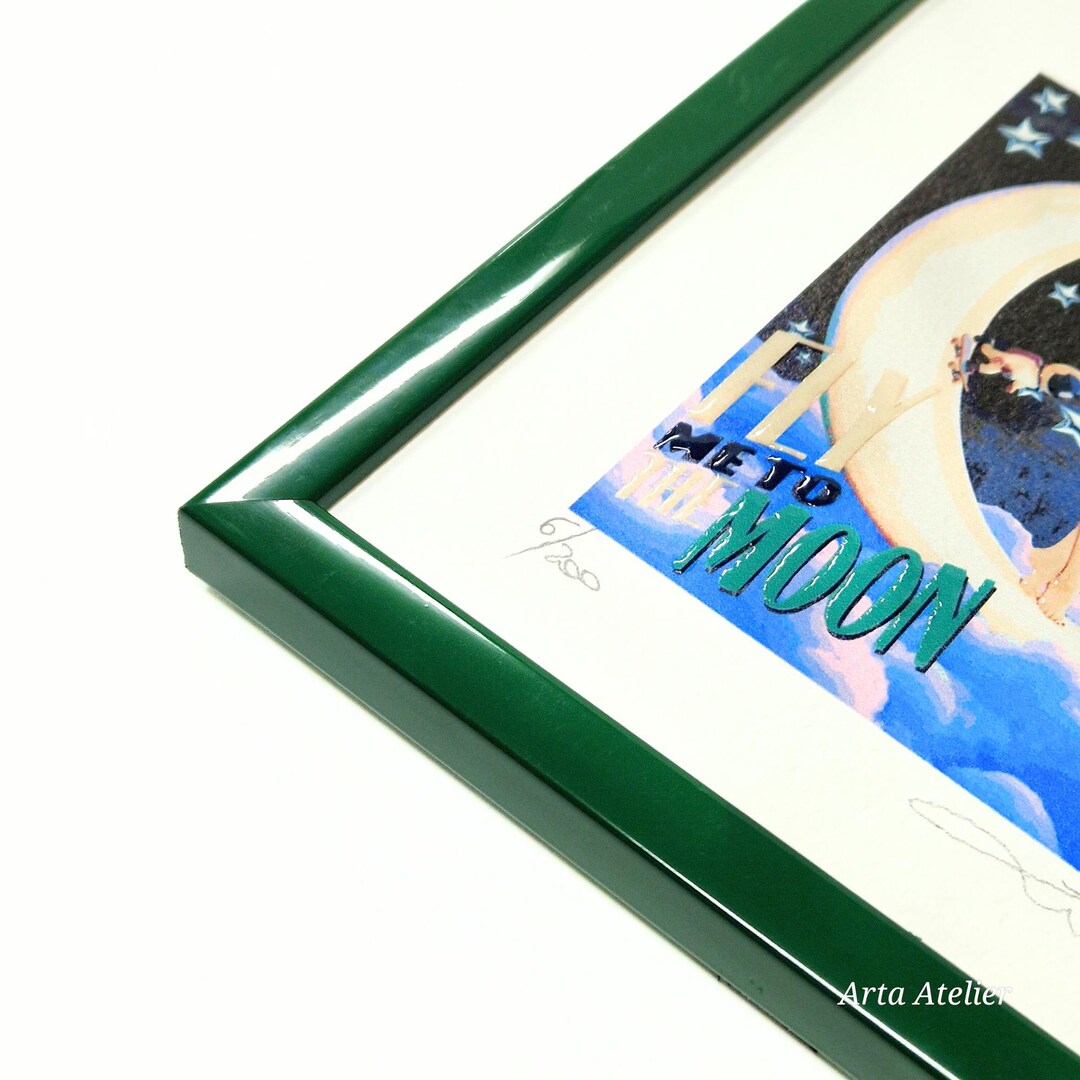 Enhance Your Wall Decor With This Unique Green Gloss Frame, Available ...
