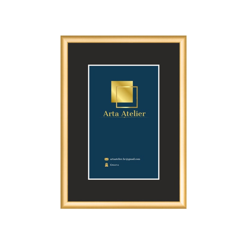 Customizable Elegant Gold Frame for Photos,posters,diplomas,puzzles ...