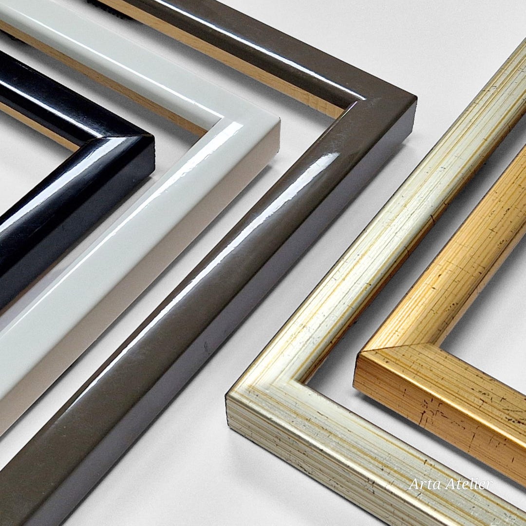 Thin Neutral Lacquered Frames,a2 A3 A4 A5 A6 A7,custom Size Frames ...