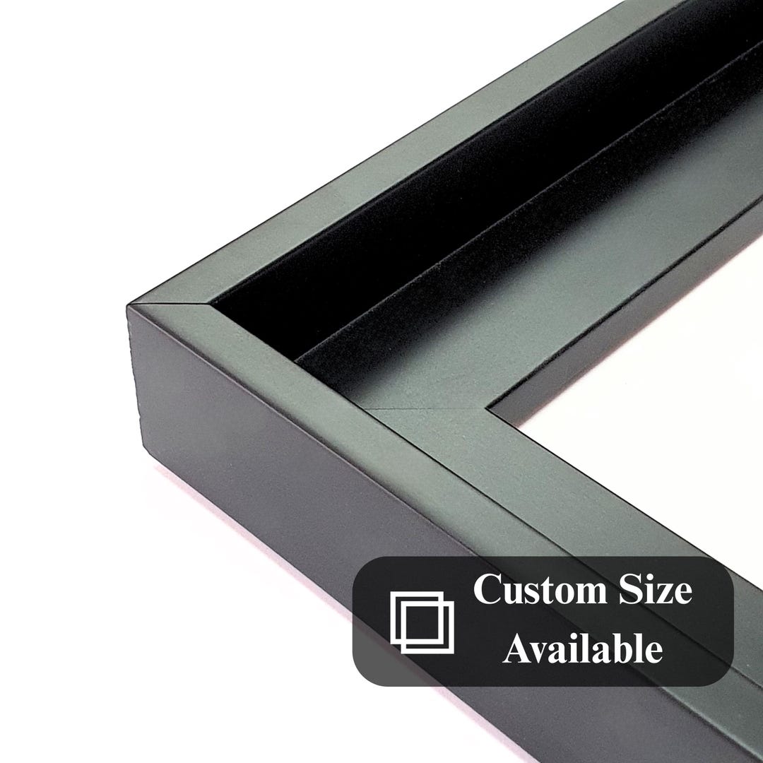 Deep Canvas Float Frame, Black Color ,custom Size Posible 20x30 30x40 ...