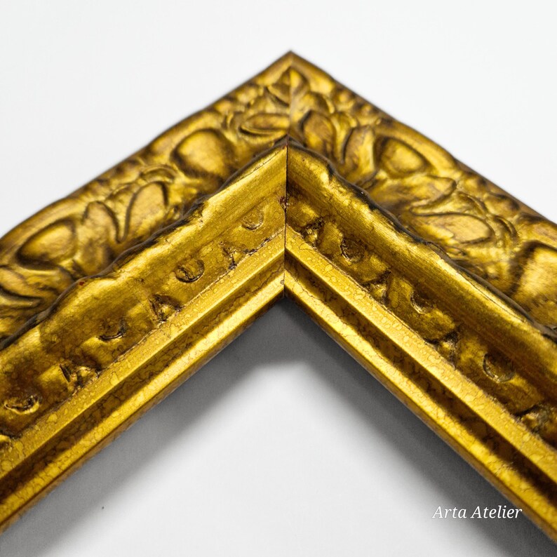 Antique Gold Picture Frame,baroque Frame,wedding Frame,rectangle ...