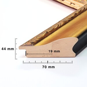 Elegant Gold and Silver Picture Frame,baroque-ornate Style,rustic ...