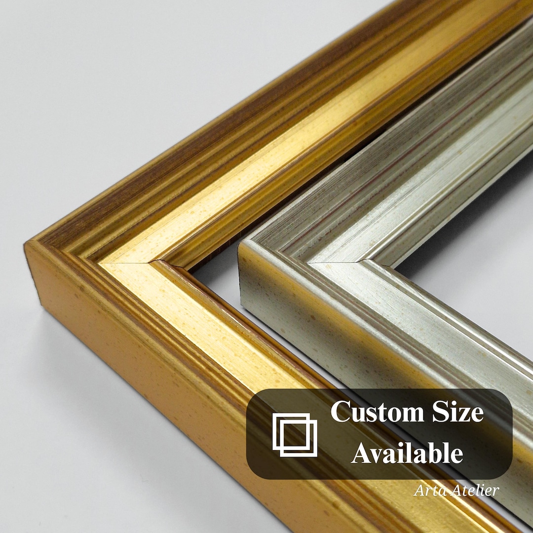 Antique Gold and Silver Picture Frames – 30mm Width | Handmade Elegance ...
