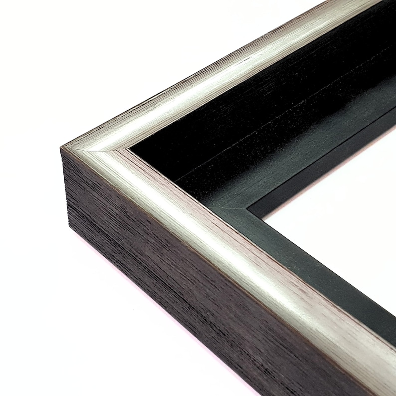 Custom Canvas Frame Black and Silver is Ideal for Galleries,home Décor ...