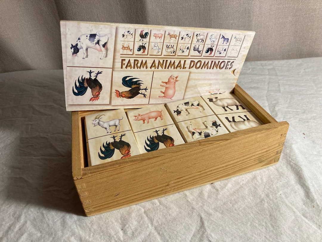 Wild Republic Farm Animal Dominoes; Set of 28 in Original Box - Etsy