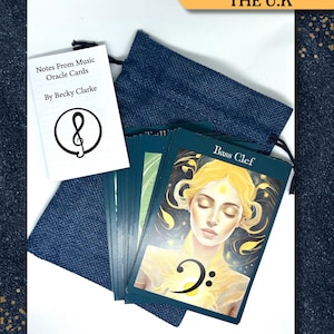 Notes From Music Oracle Deck for Tarot Reader Divine Feminine Pack ...