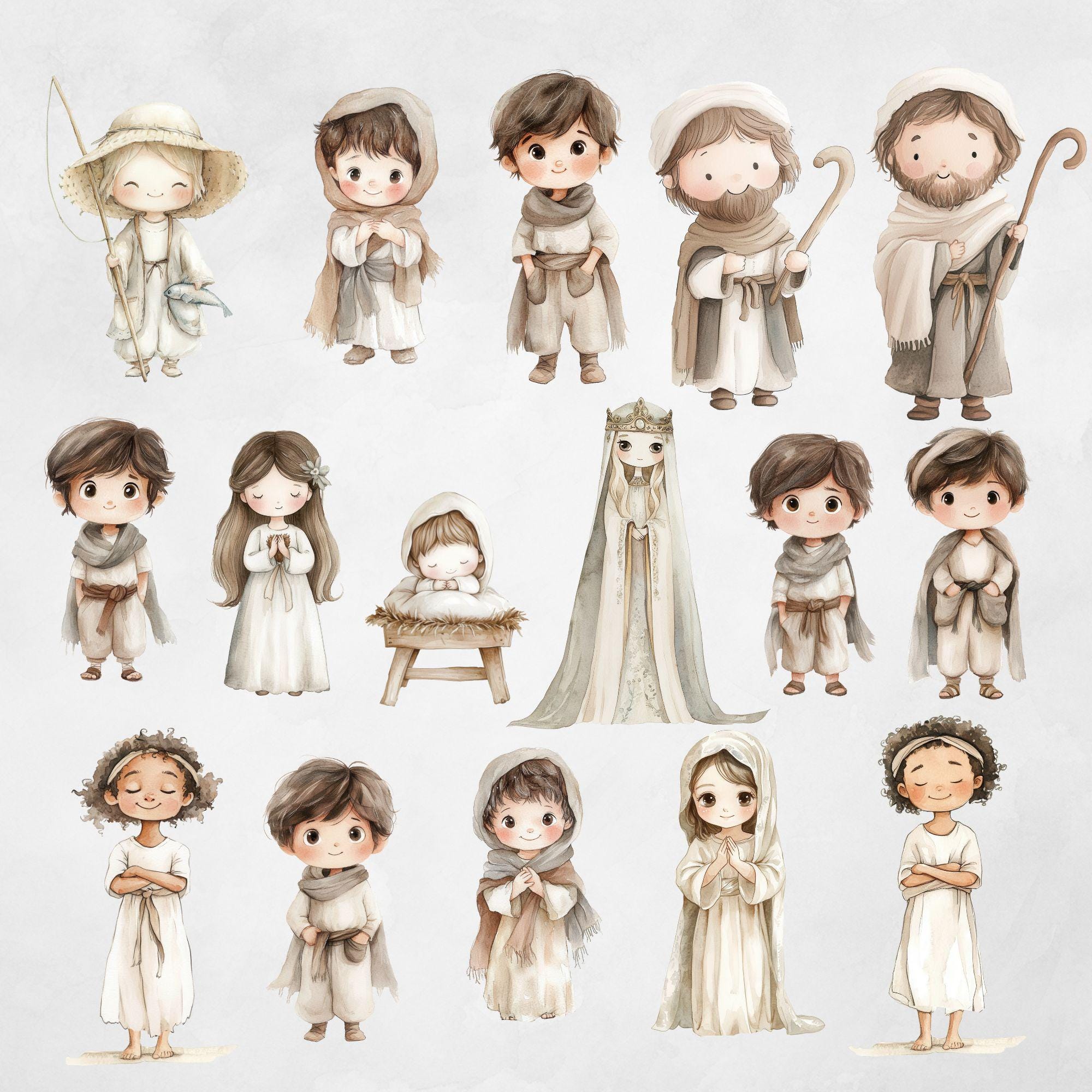 Biblical Clipart, Bible Characters, Commercial Use, Transparent PNG ...