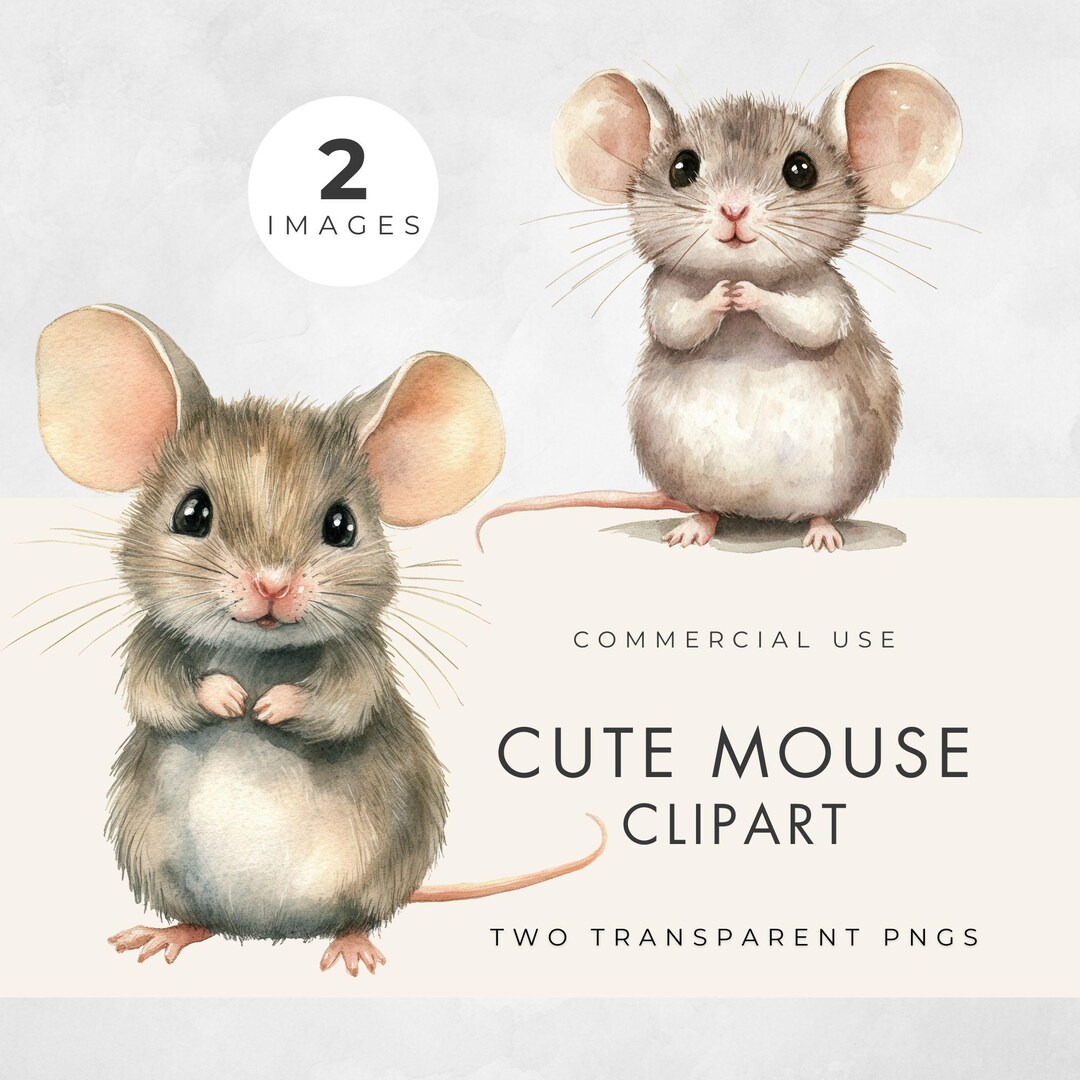 Cute Mouse Clipart, Commercial Use, Transparent PNG, Animal ...