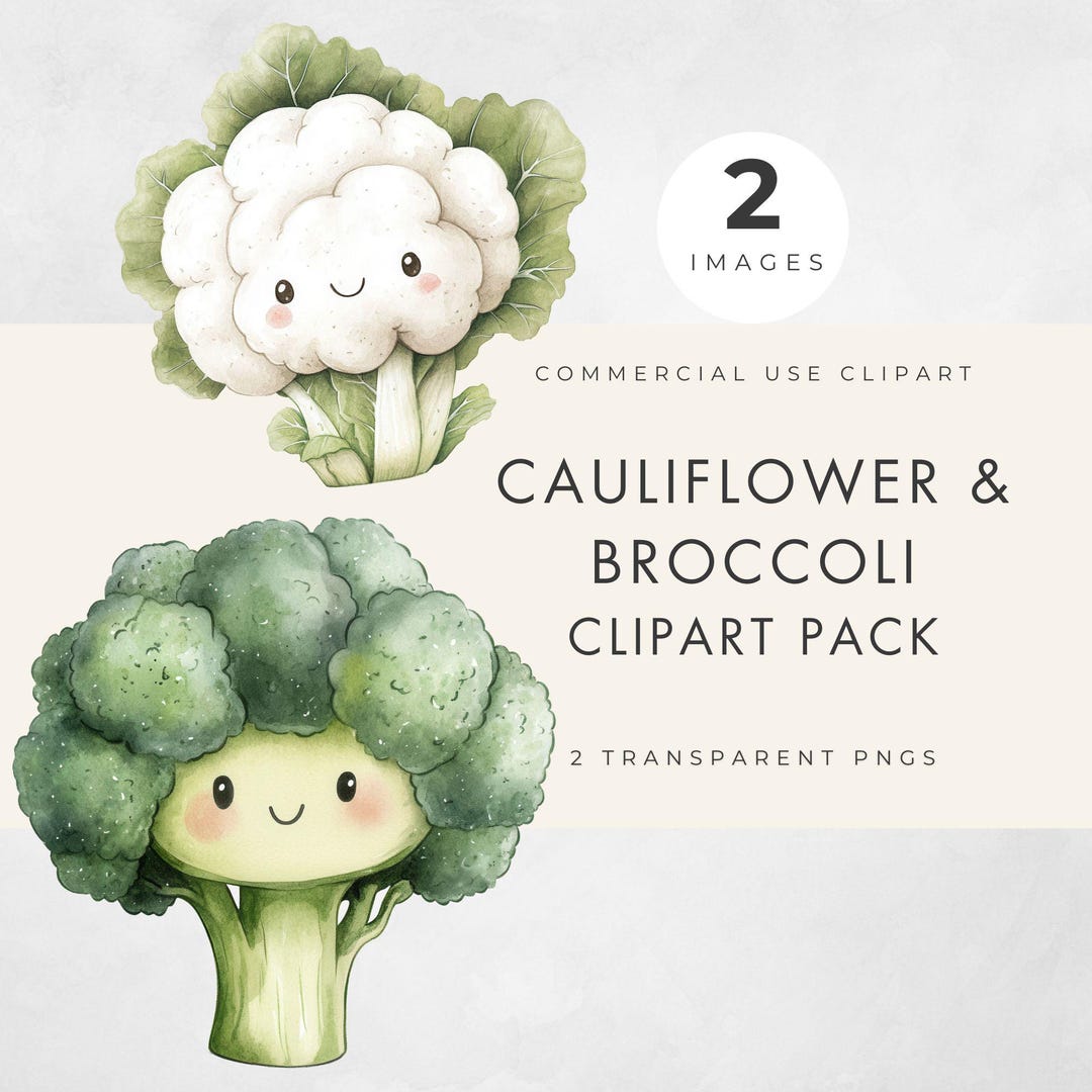 Cute Vegetable Clipart, Commercial Use, Transparent PNG, Watercolor ...