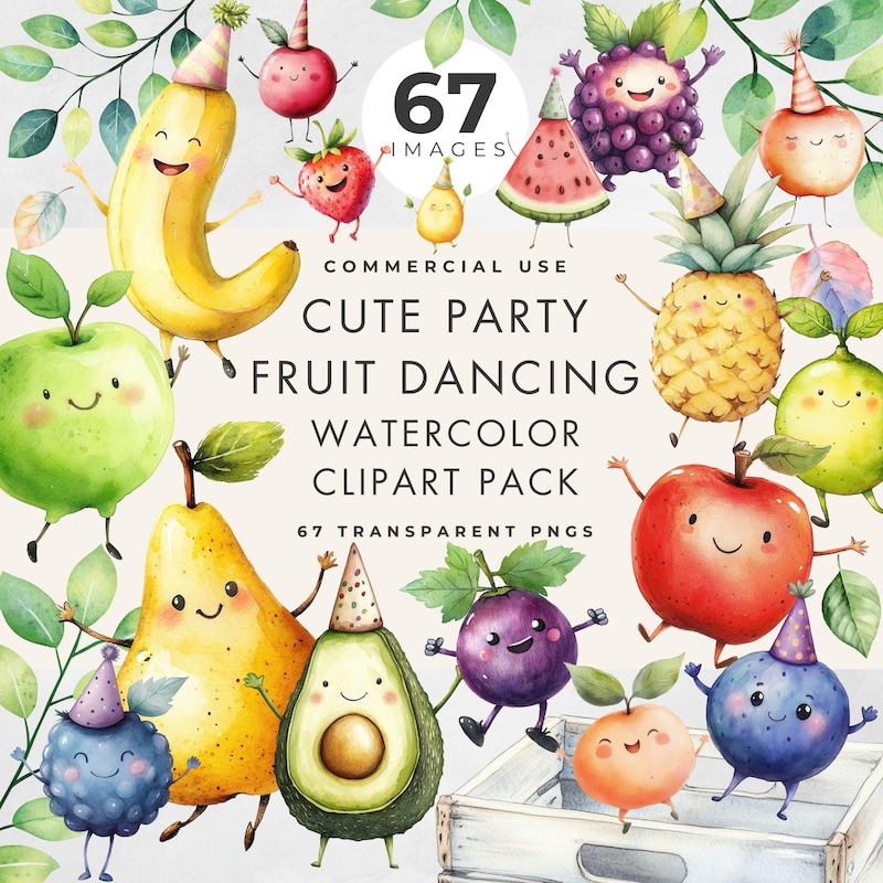 Fruit Clipart - Etsy