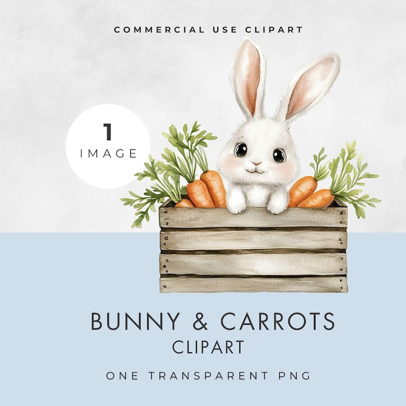 Bunny Locally Grown Clipart, SINGLE IMAGE, Commercial Use, Transparent ...