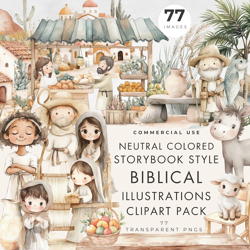Biblical Clipart Watercolor - Etsy