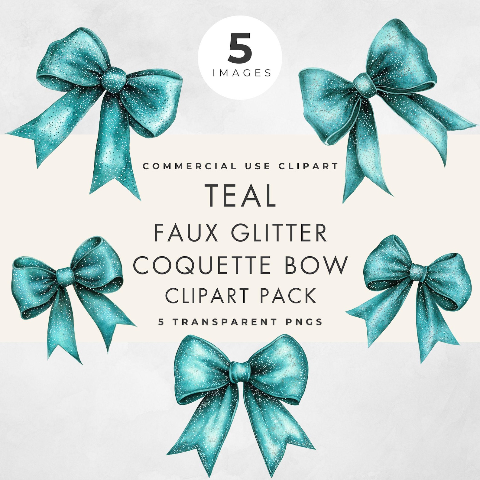 Teal Bow Clipart, Commercial Use, Transparent Pngs, Sparkly Faux ...
