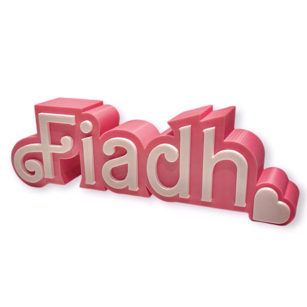 Barbie Style Nameplate, Plaque, Sign, Personalised and Custom to Your ...
