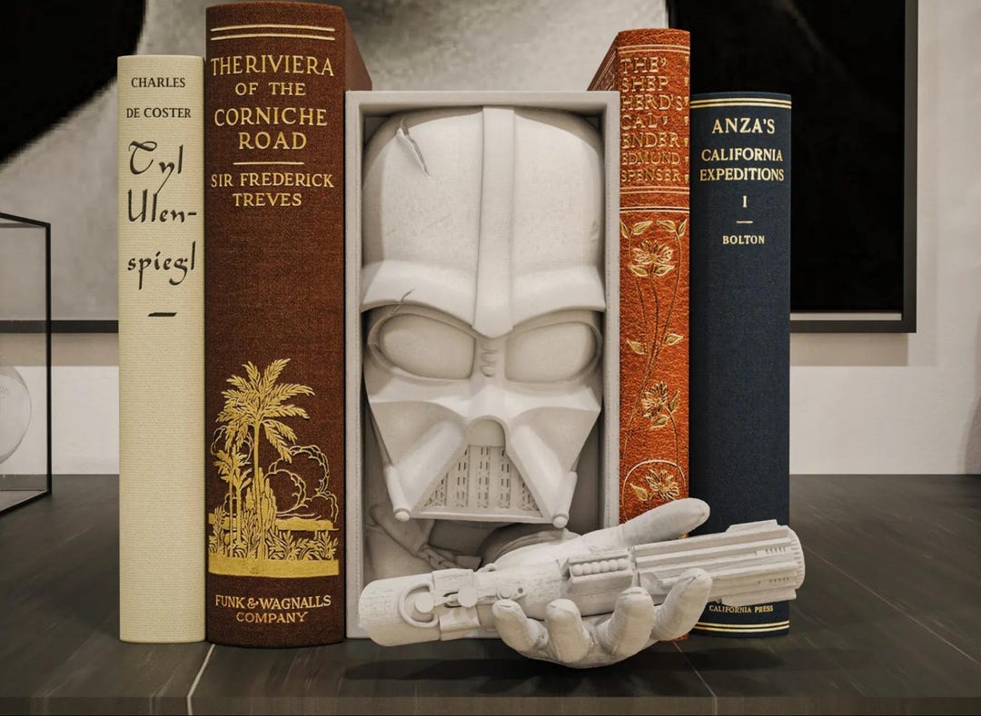 Darth Vader Book Nook Star Wars Inspired Bookcase Shelf Handcrafted Art ...