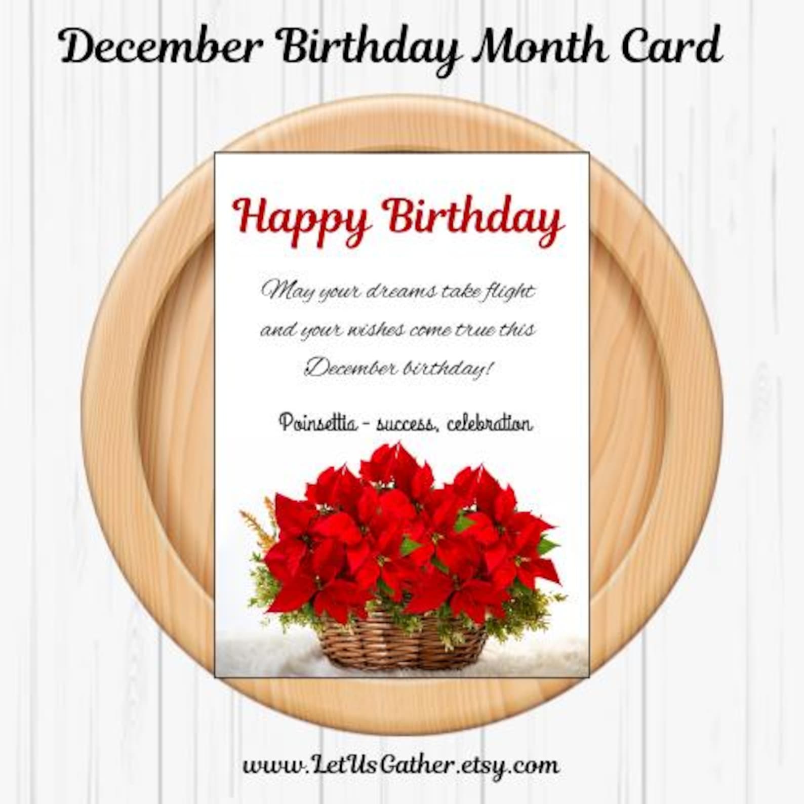 December Birthday Card, Greeting Cards, Winter Birthdays, Birthday ...