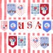 4th of July Banner, Red, White and Blue Flags, Flag Bunting, Decoration ...