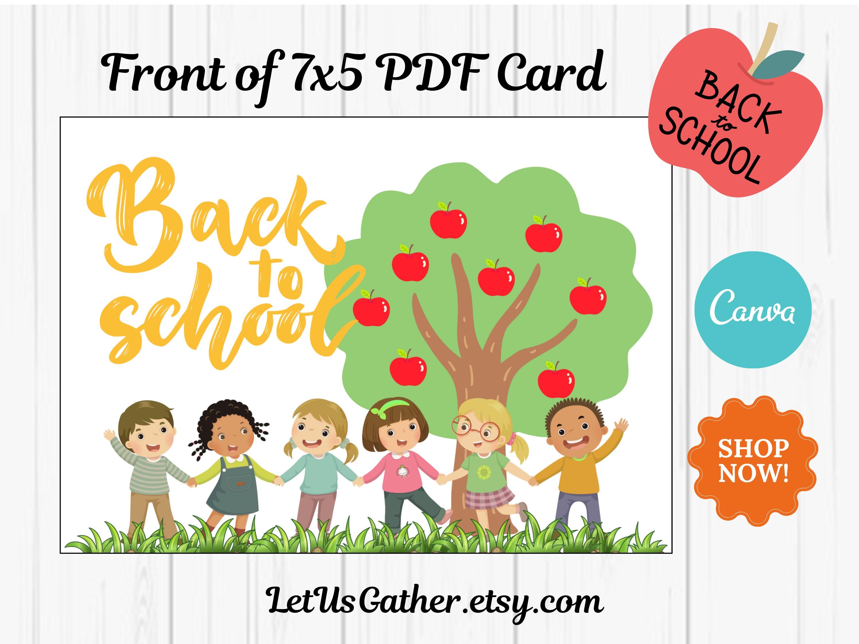 First Day of School Card, Back to School Card, Have a Great Day Card ...